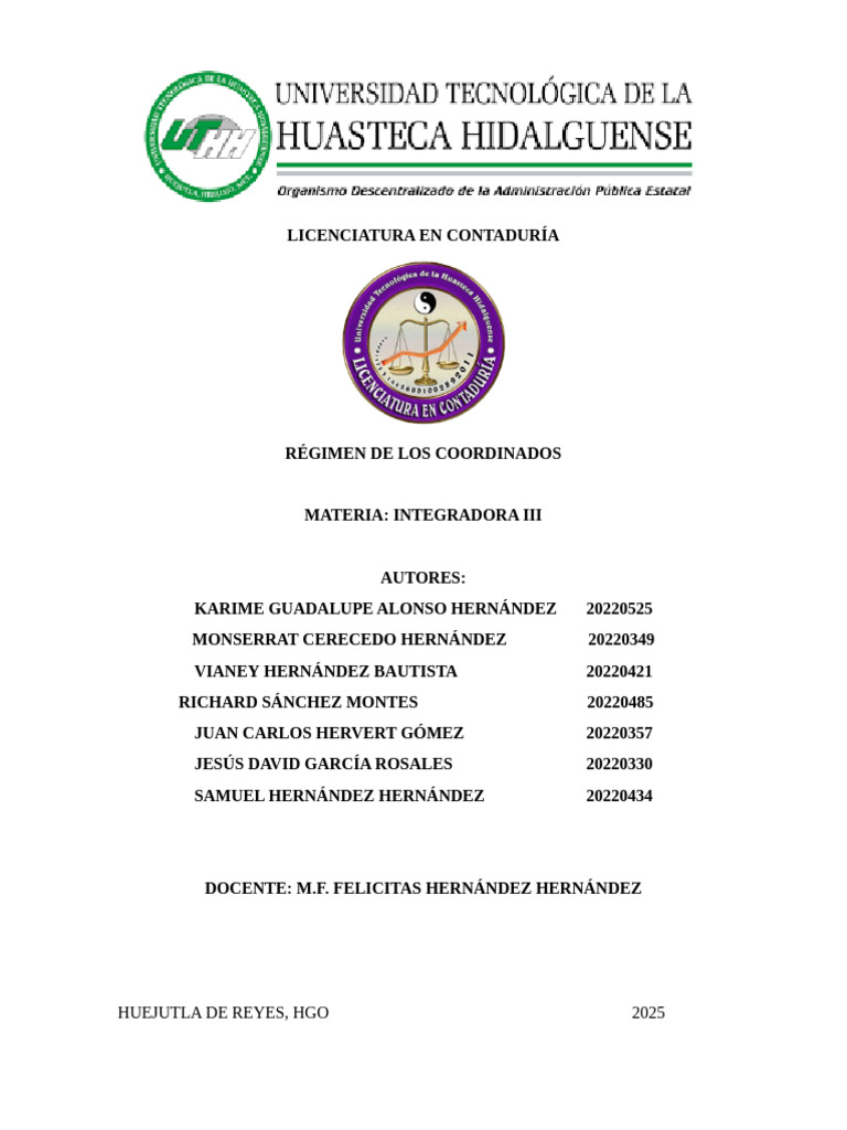 Licenciatura en Contaduría UTHH | PDF