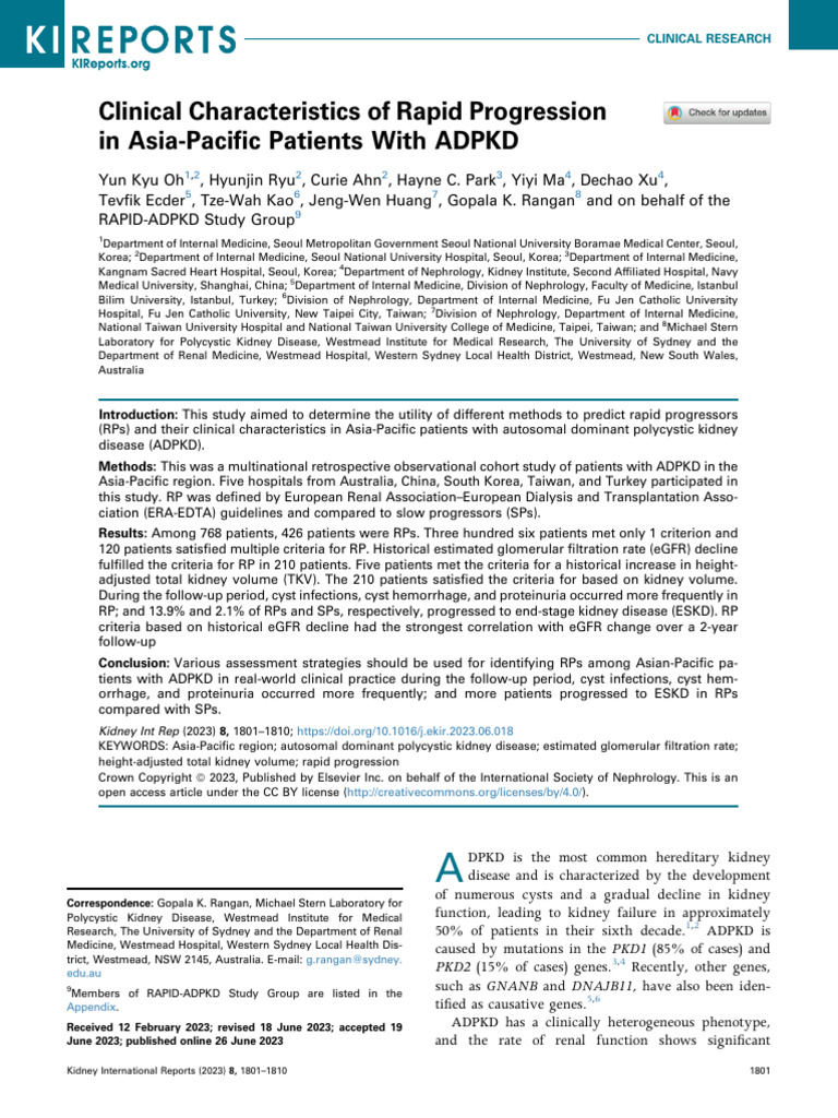 Clinical Characteristics of Rapid Progression in Asia-Pacific Patients ...