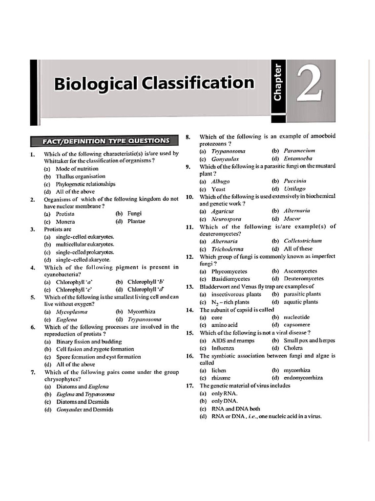 Biological Classification | PDF