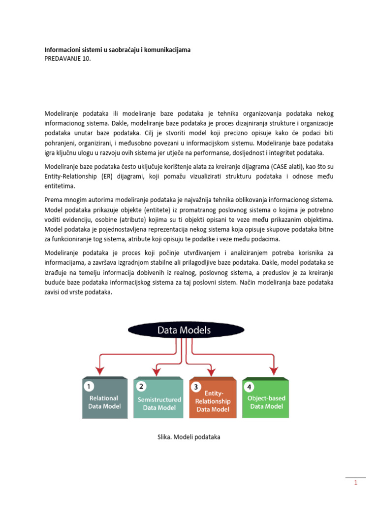 Dijagram Entiteti-Veze (ERD) | PDF