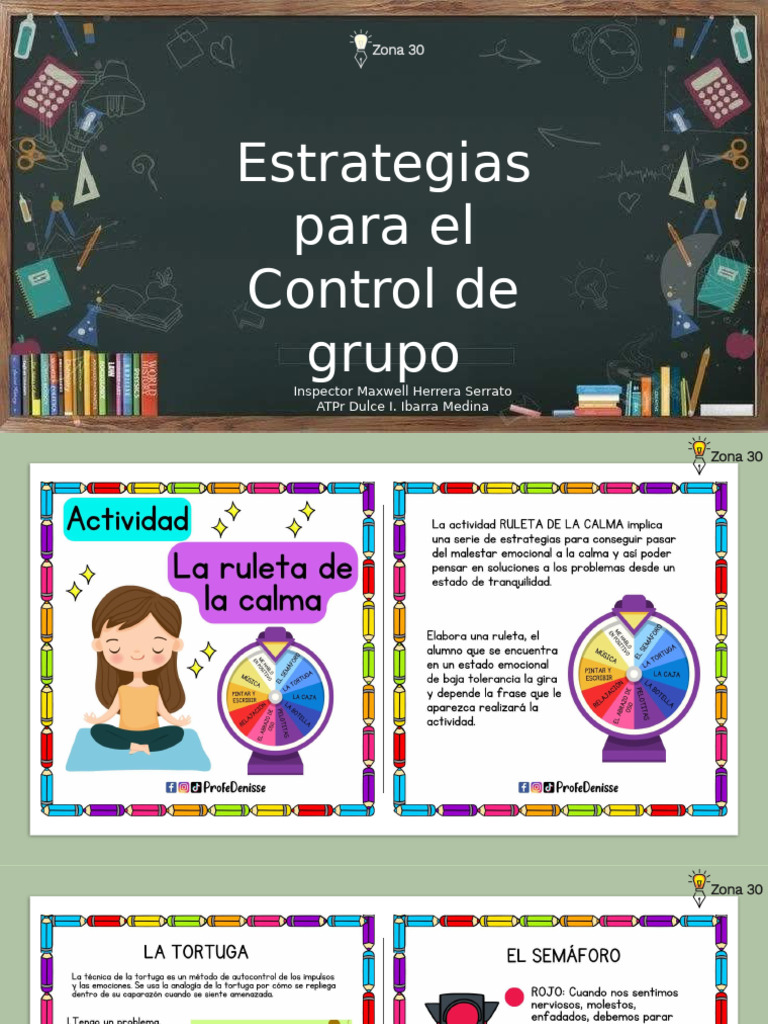 Estrategias Control de Grupo | PDF | Aprendizaje