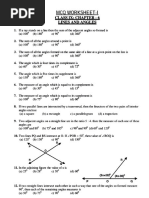 Class 7 Math Worksheet: Lines & Angles | PDF | Angle | Trigonometry