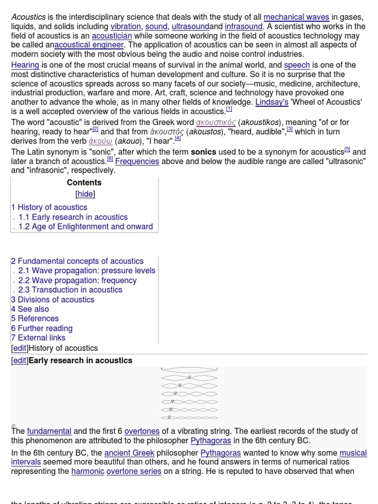 Understanding Acoustics: Waves and Applications | PDF | Acoustics | Sound