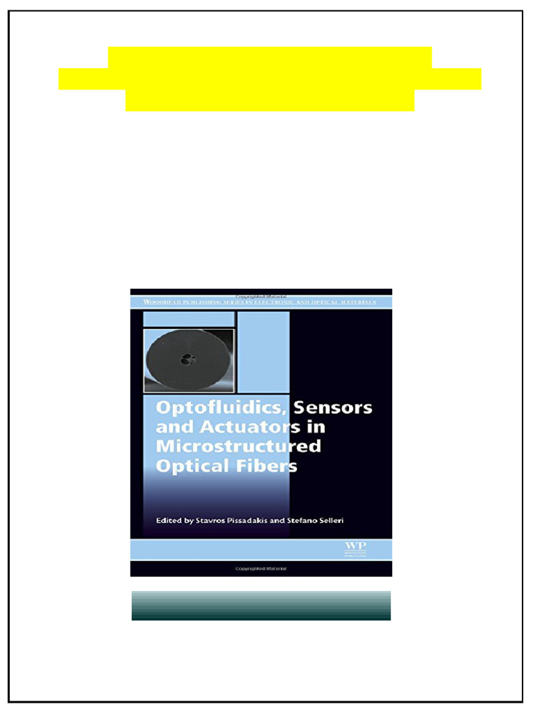 Optofluidics Sensors and Actuators in Microstructured Optical Fibers ...