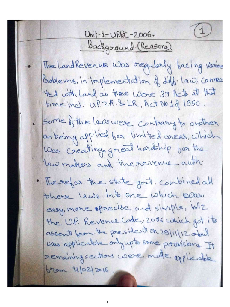 Uttar Pradesh Land Revenue Code | PDF