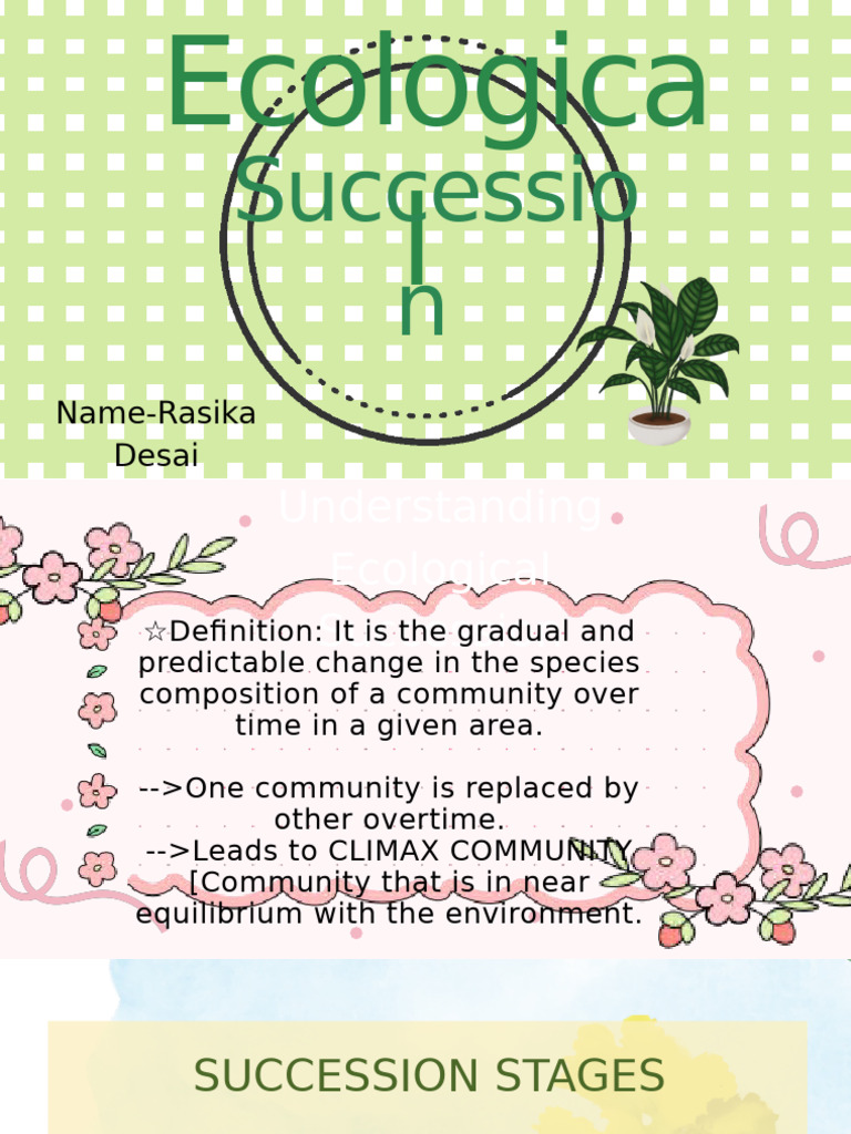 Understanding Ecological Succession | PDF | Disturbance (Ecology ...