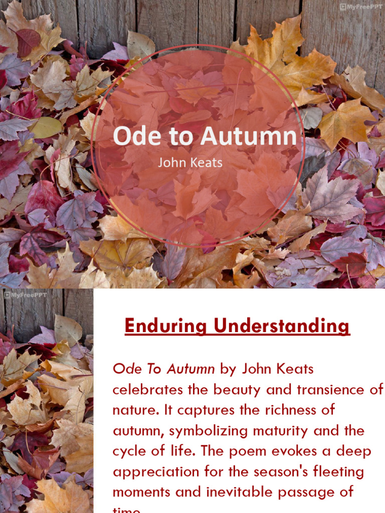 Keats' Ode: Celebrating Autumn's Beauty | PDF | Poetry