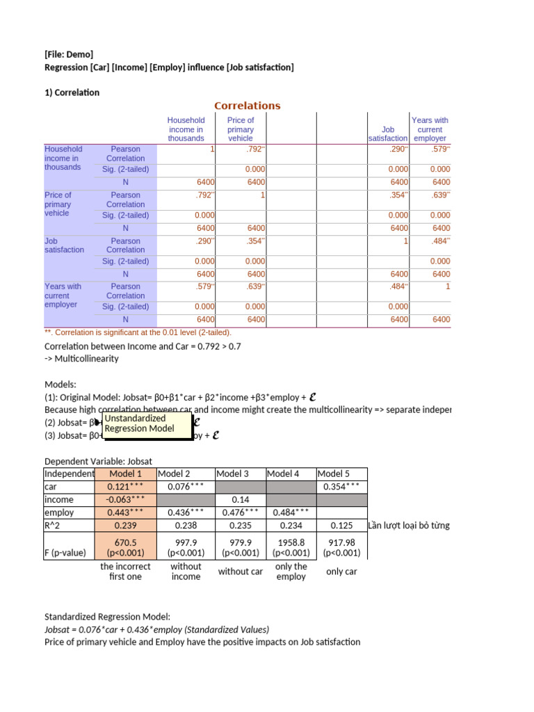 Regression With Multicollinearity | PDF | Multicollinearity | Regression Analysis