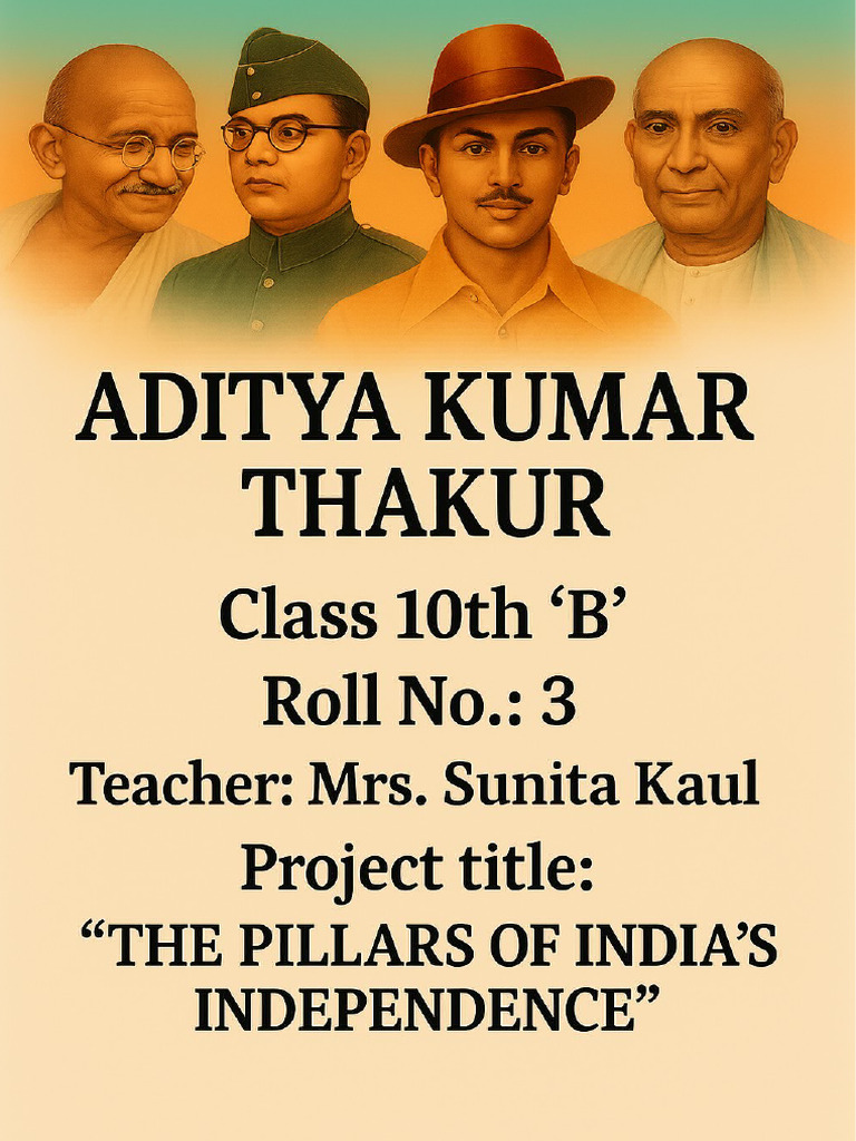 Five Key Indian Freedom Fighters | PDF | Mahatma Gandhi | Indian ...