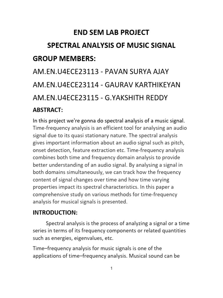 Mat Lab Project Report | PDF | Signal Processing | Telecommunications Engineering