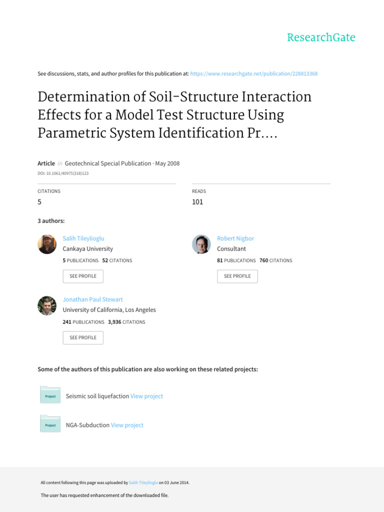 Soil-Structure Interaction Analysis | PDF | Mechanics | Classical Mechanics