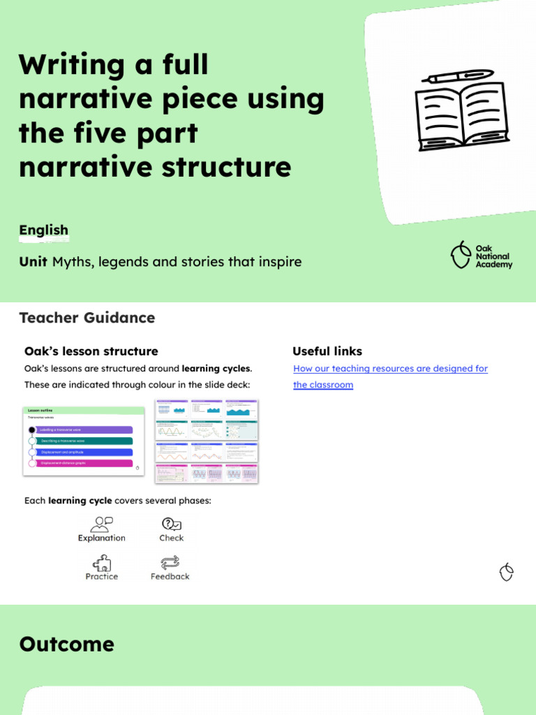 LESS-VUFHK-P1843 - Writing A Full Narrative Piece Using The Five Part ...