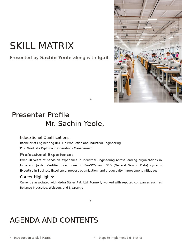 Skill Matrix Implementation Guide | PDF | Computing