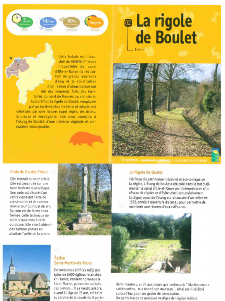 Balade historique à la Rigole de Boulet | PDF | Infrastructure de ...