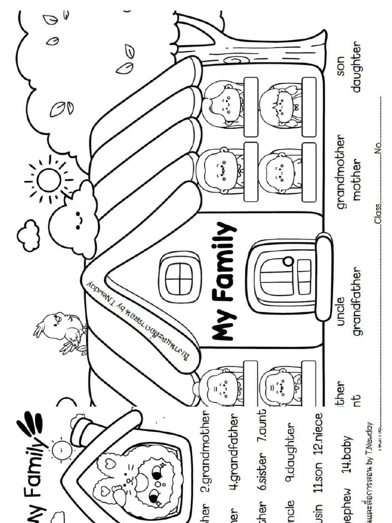 My Family Worksheet | PDF