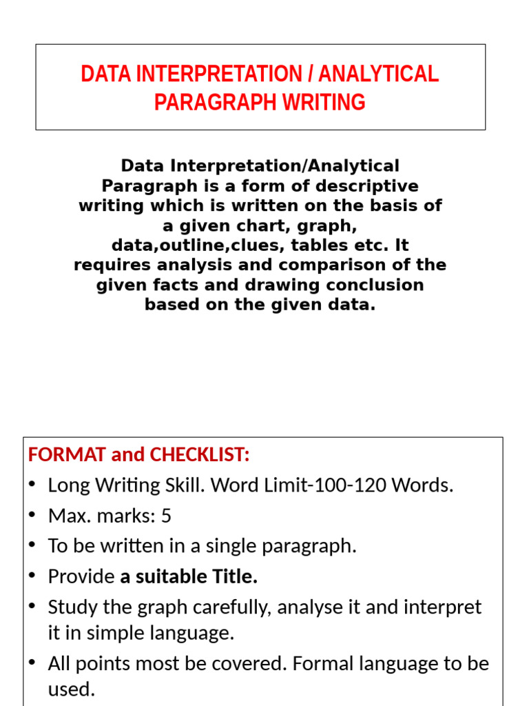 Analytical Paragraph Writing | PDF | Water | Water Scarcity