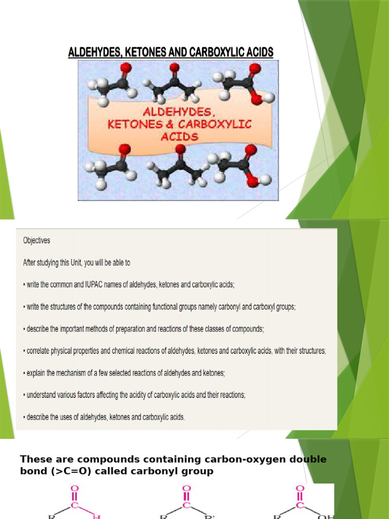 Carbonyl Compounds: Aldehydes & Ketones | PDF | Aldehyde | Carboxylic Acid