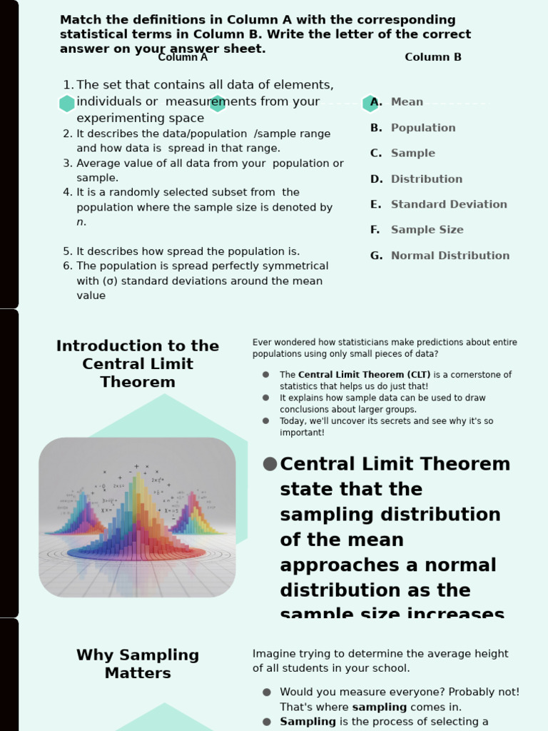 Understanding the Central Limit Theorem | PDF | Sampling (Statistics ...