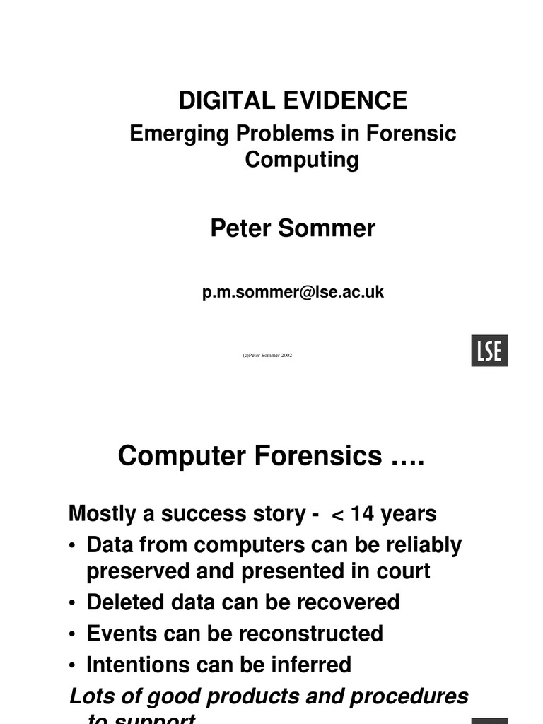 Digital Evidence | PDF | Computer Forensics | Daubert Standard