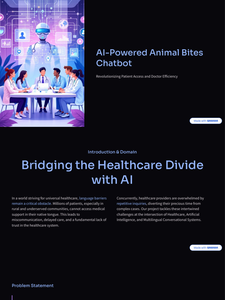 AI Powered Animal Bites Chatbot | PDF | Artificial Intelligence ...