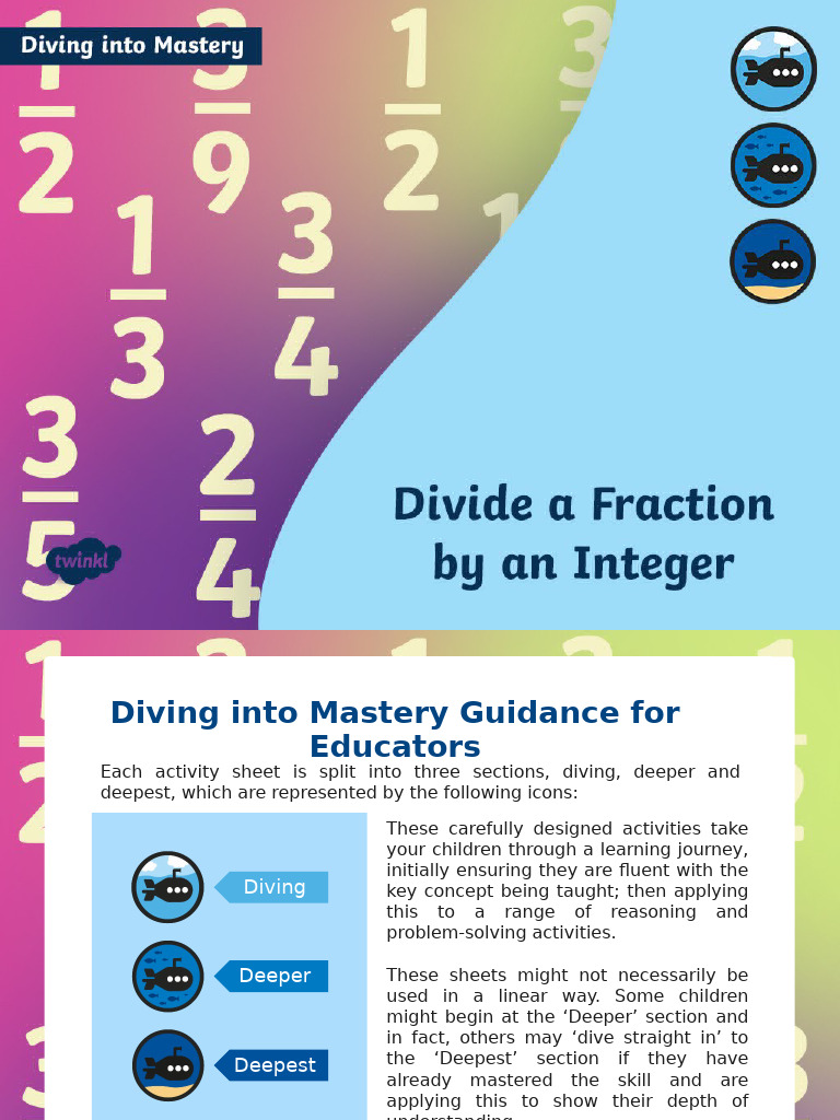 Year 6 Fraction Division Activities | PDF | Mathematics