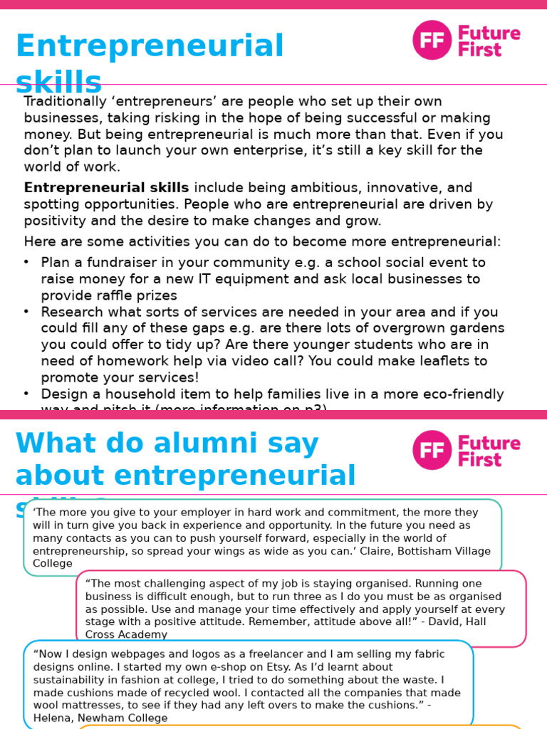 Essential Entrepreneurial Skills Guide | PDF | Entrepreneurship