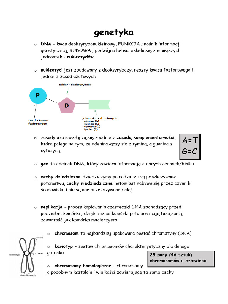 Genetyka | PDF