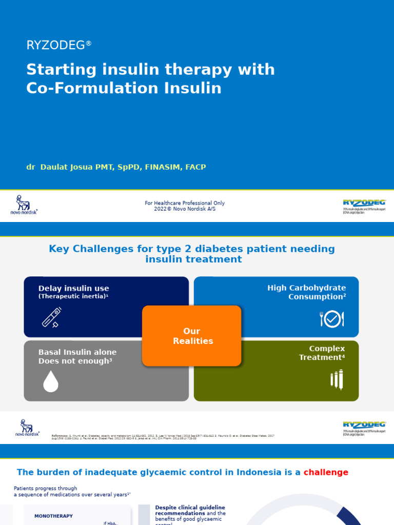 Starting Insulin Therapy With Co-Formulation Insulin | PDF | Glycated ...
