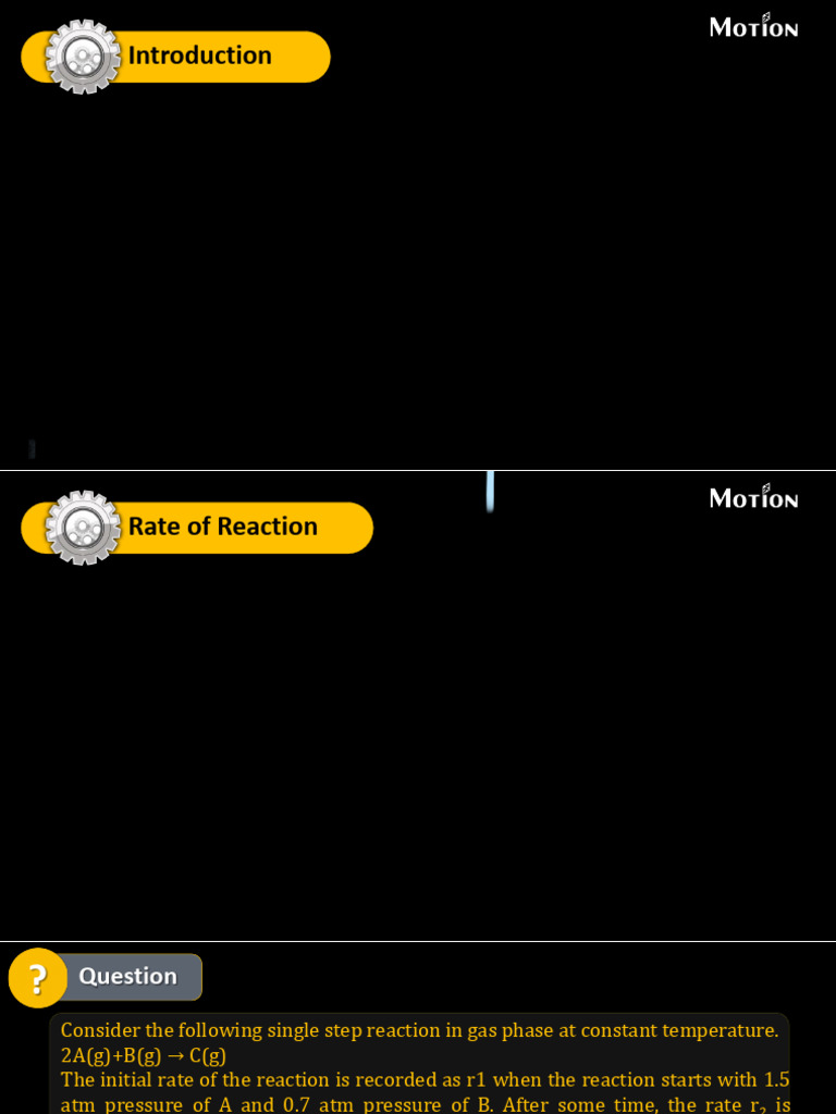 Chemical Kinetics Complete PPT For Dhruv-2 | PDF | Reaction Rate | Process Engineering