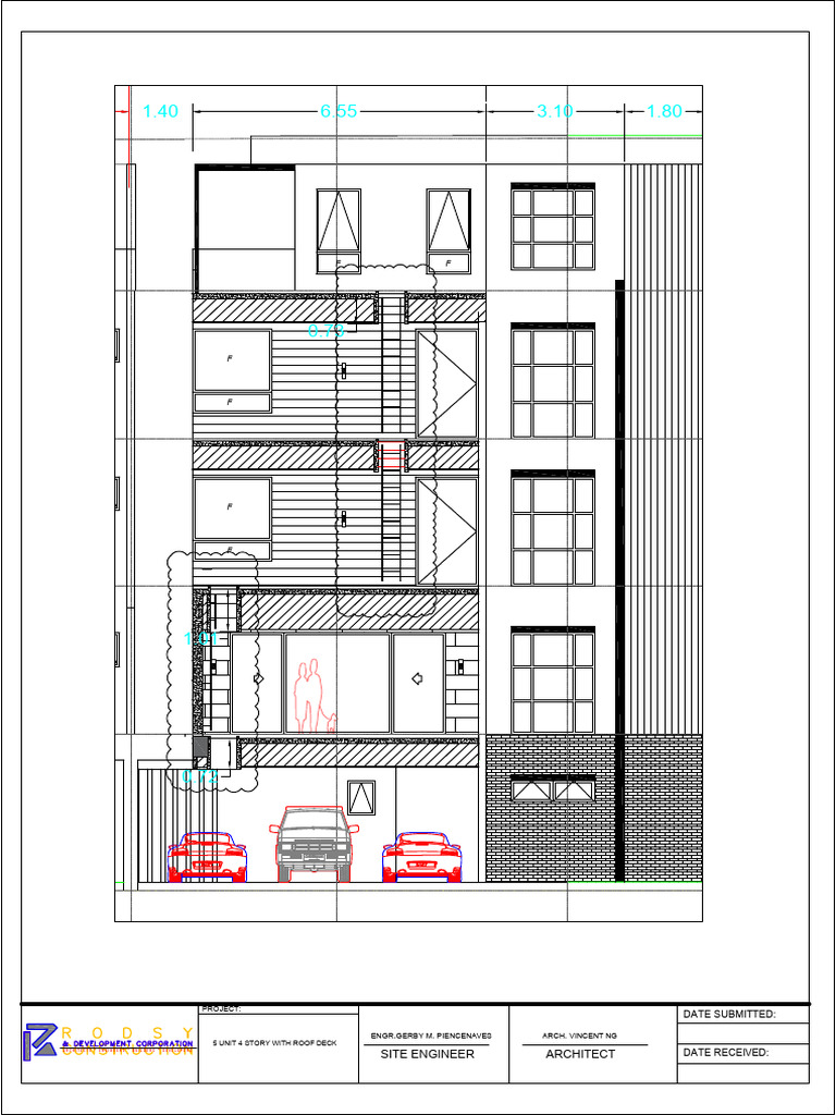 Fire Exit Elevation for Barizo Apartments | PDF