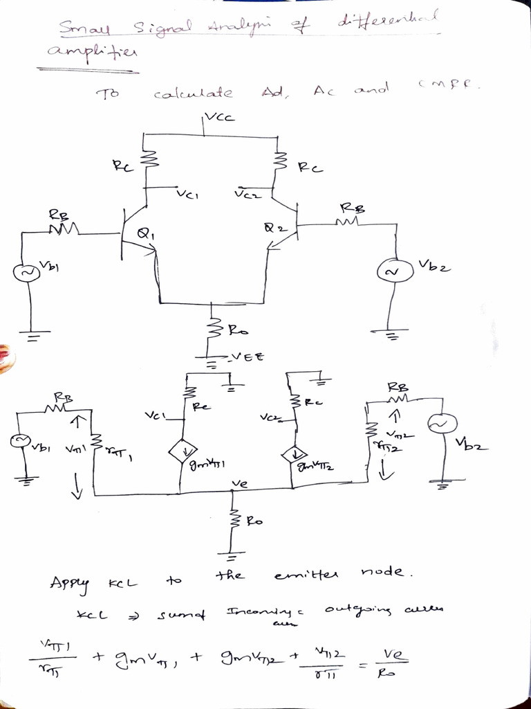 Small Signal Analysis of CE Amplifier | PDF