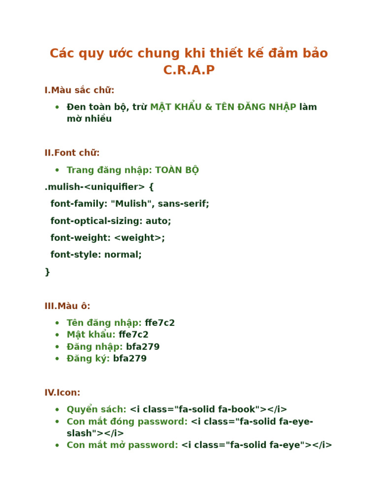 CRAP Design | PDF