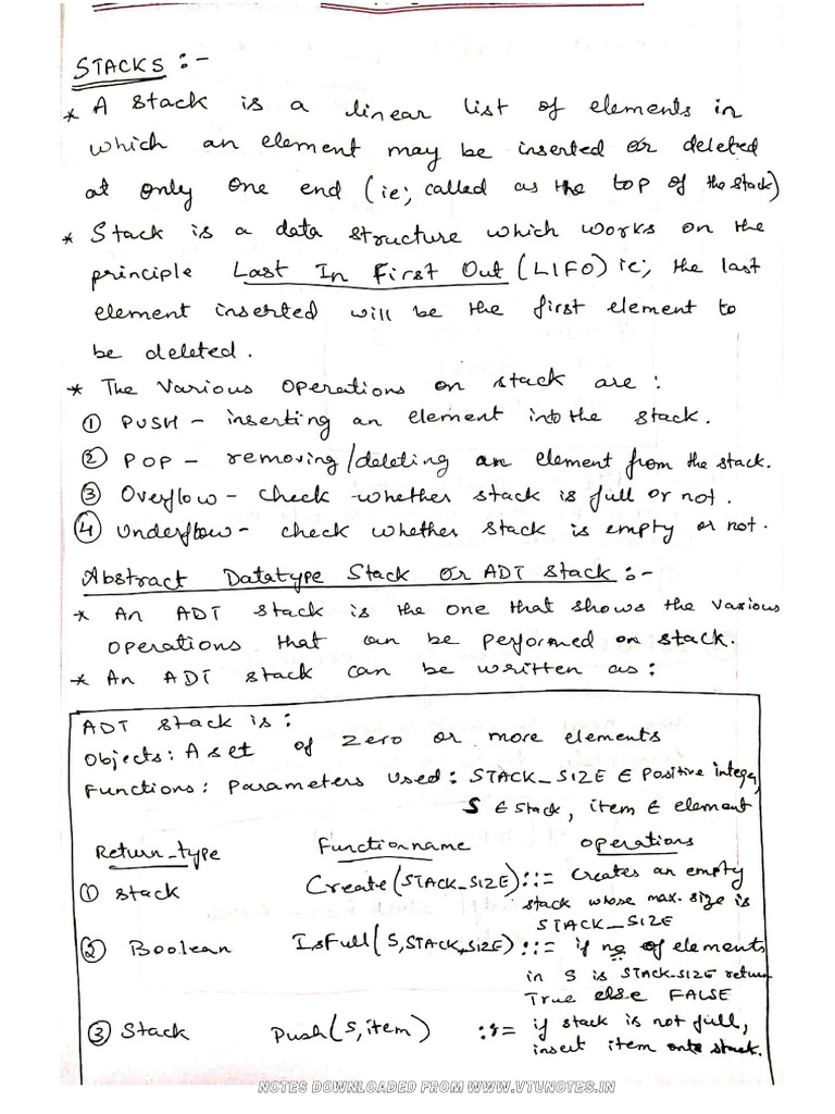 Module-2 Hadwritten DSA | PDF