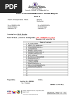 ARAL Reading Program Participant List | PDF