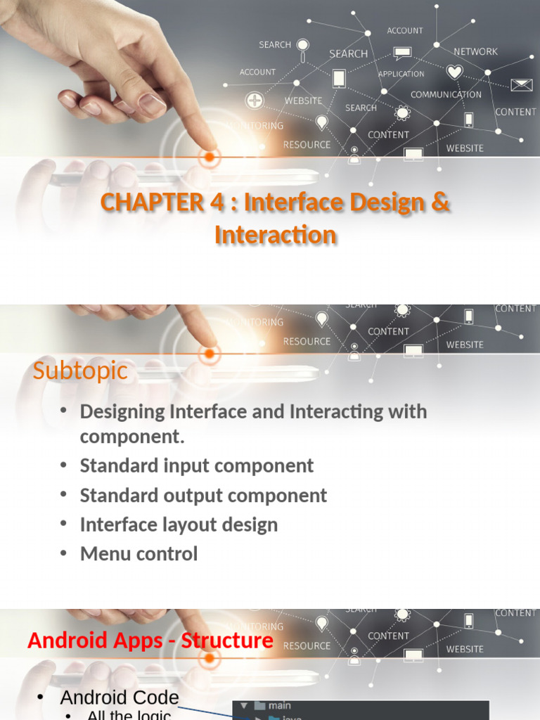 Chapter 4 - Interface Design & Interaction | PDF | Mobile App | User ...