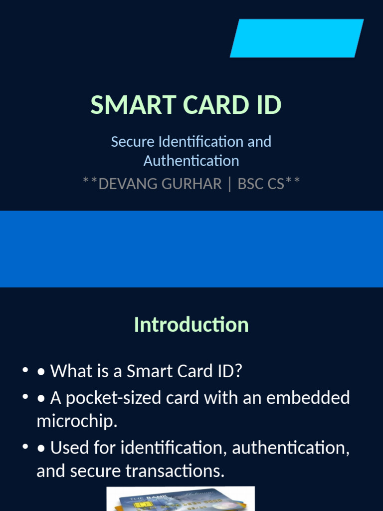 Smart Card ID: Secure Authentication Guide | PDF