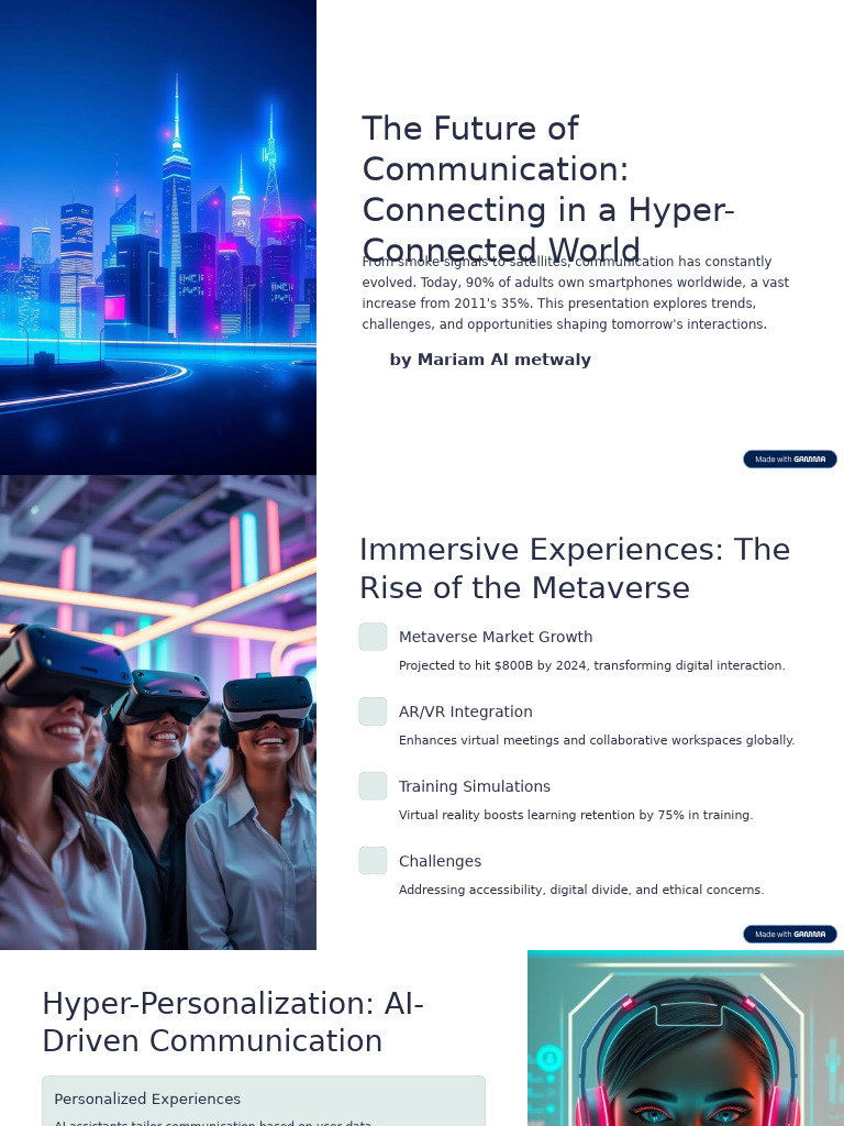 The Future of Communication Connecting in A Hyper Connected World | PDF ...