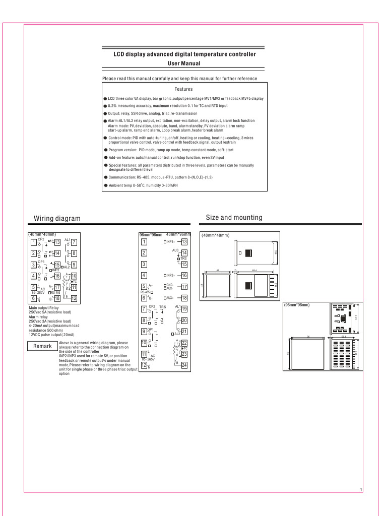 LCD108 User Manual | PDF | Parameter (Computer Programming) | Electrical Engineering
