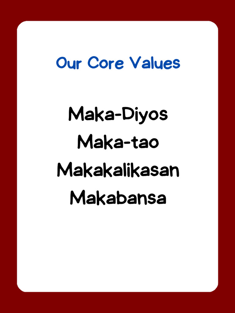 DepEd Core Vales | PDF