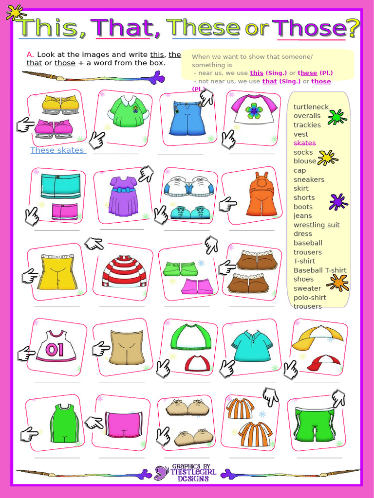 Demonstrative Determiners | PDF | Sweater | Sneakers