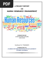 Human Resource Management Project Report | PDF | Human Resource ...