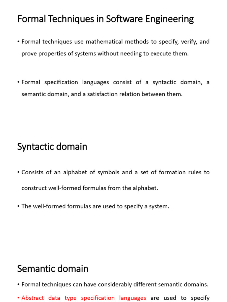 Formal Methods in Software Engineering | PDF | Mathematics ...