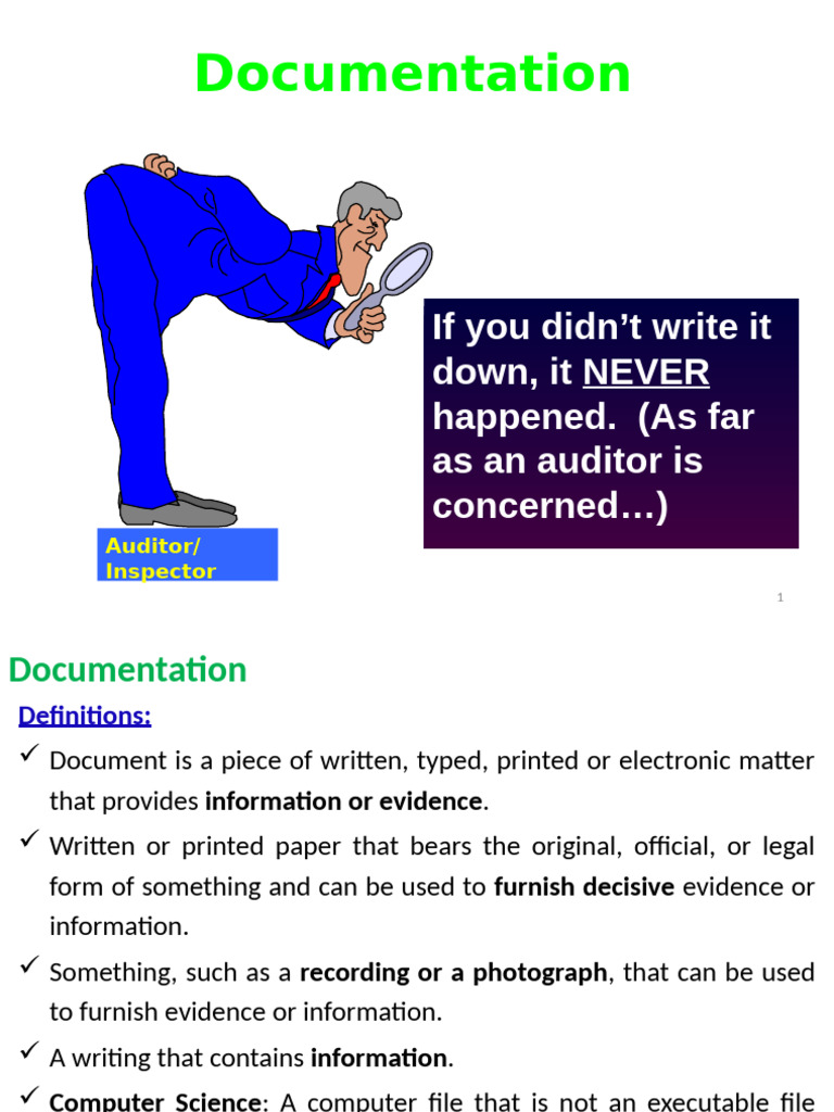 Essential Documentation Guide for Audits | PDF | Pharmaceutical ...