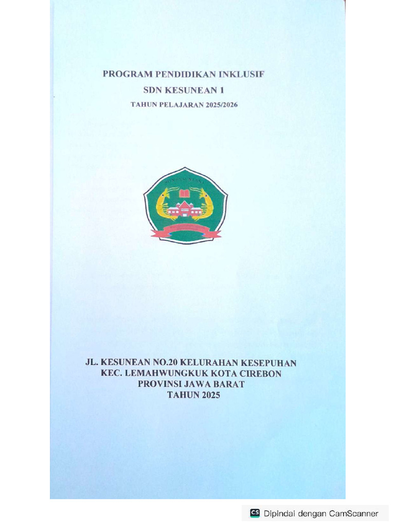 Program Inklusif SDN Kesunean 1 - Compressed - Compressed | PDF