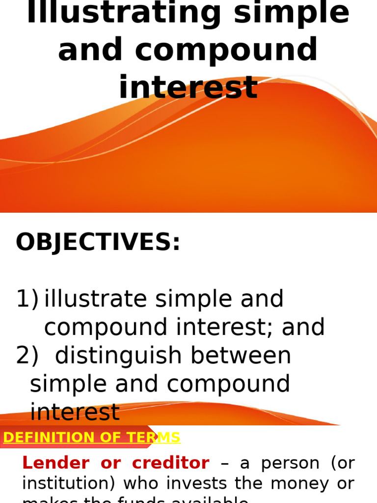 Illustrating Simple and Compund Interest | PDF | Interest | Debt
