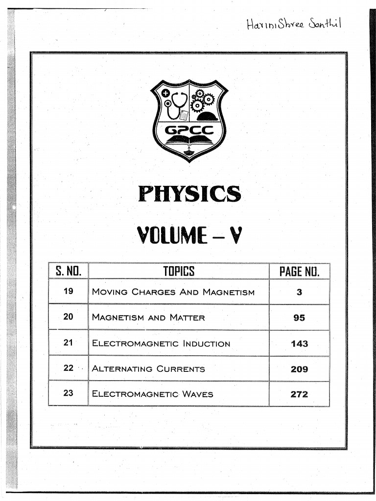 Green Park Neet Physics Vol-5 | PDF