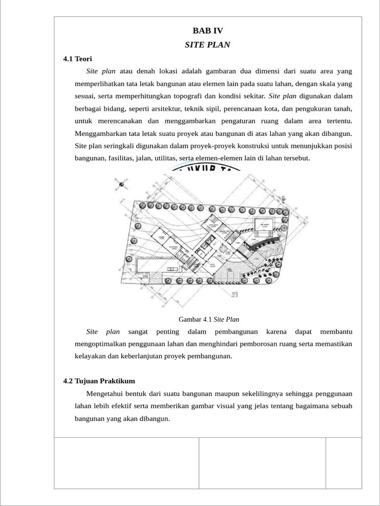 Panduan Lengkap Site Plan dan Theodolite | PDF