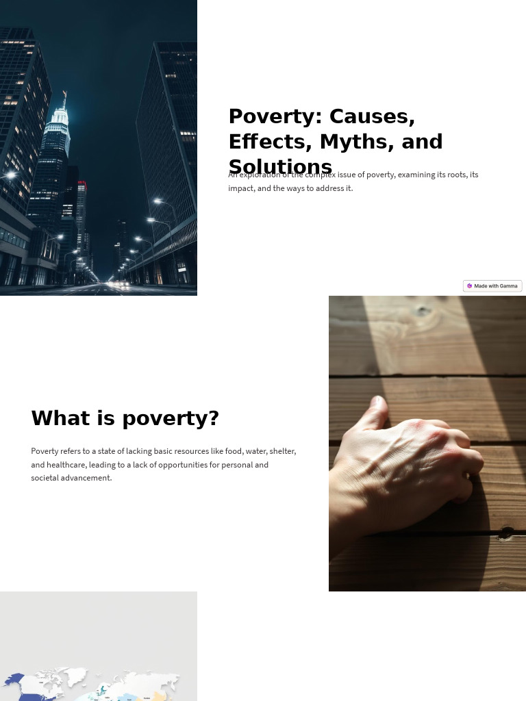 Lesson 5 Poverty Causes Effects Myths and Solutions | PDF | Poverty ...