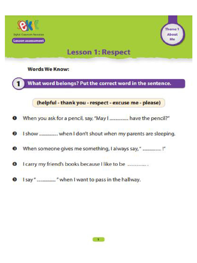 1st Semester Revision (Lessons 1&2) | PDF