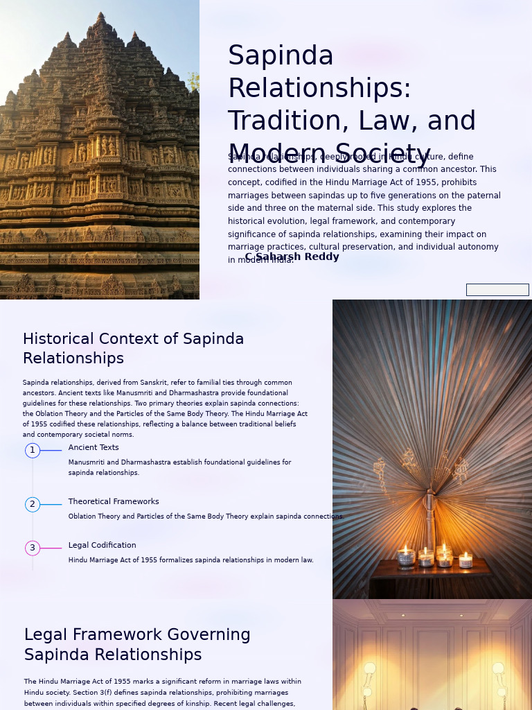 Sapinda Relationships Tradition Law and Modern Society | PDF | Marriage ...